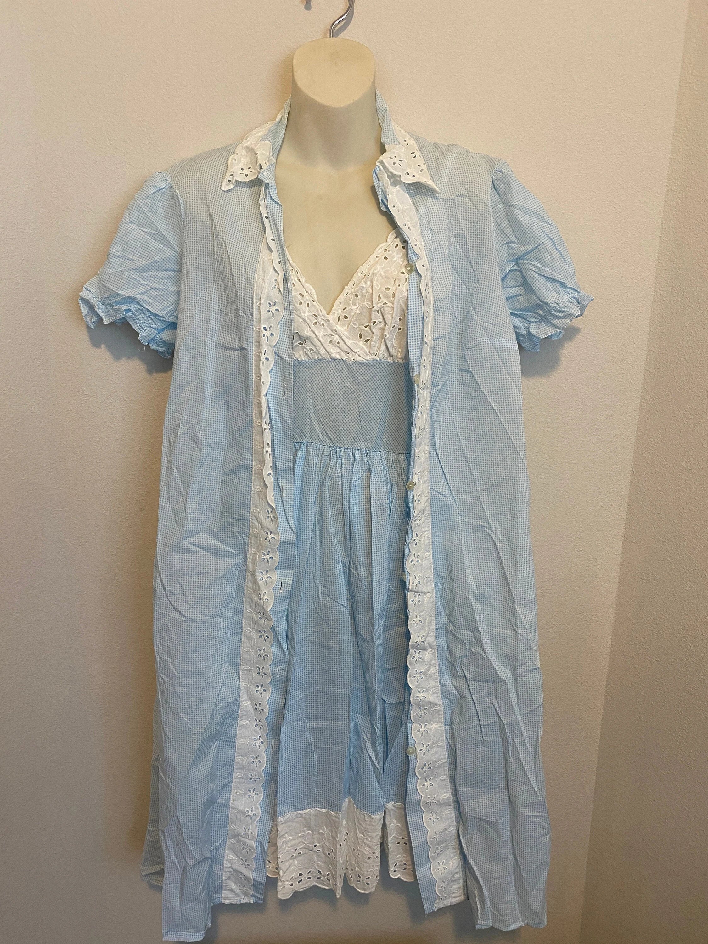 Women's Tempo Vintage Lingerie Night Gown with Robe – Petal Pushers Nursery