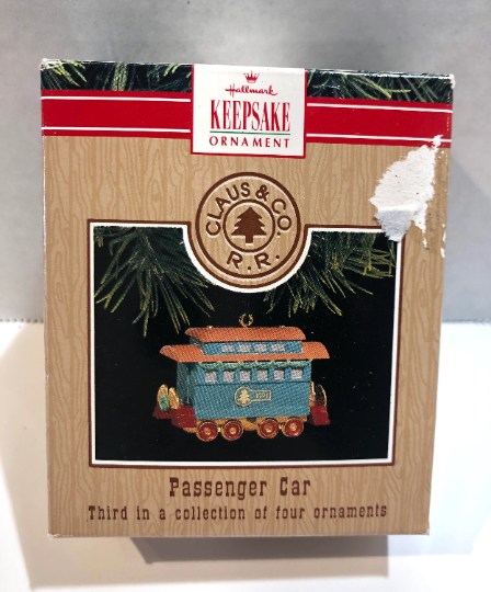 Vintage 1991 Hallmark Passenger Car Christmas Ornament – Petal Pushers ...